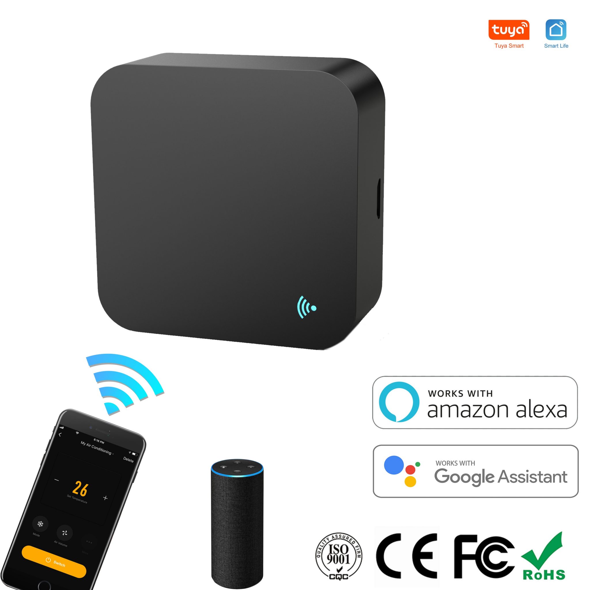 Tuya Infrarouge Universel Intelligent De Wifi De Télécommande Dir Pour